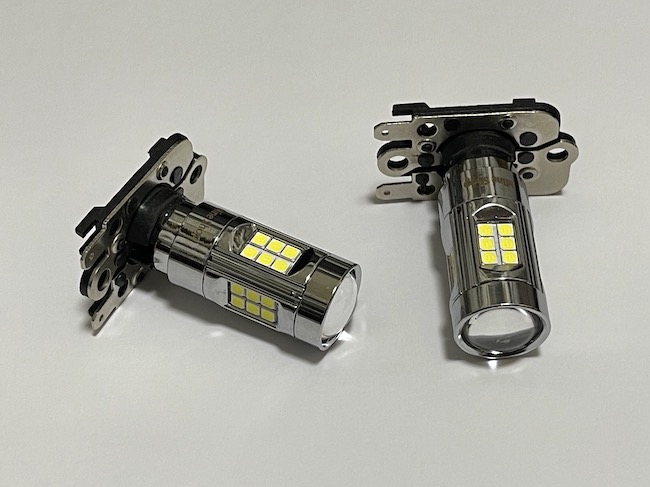 PH16W／3030 LED 30pcs／1000LM・ホワイト（6000K）CANBUSキャンセラー内蔵／PH16W