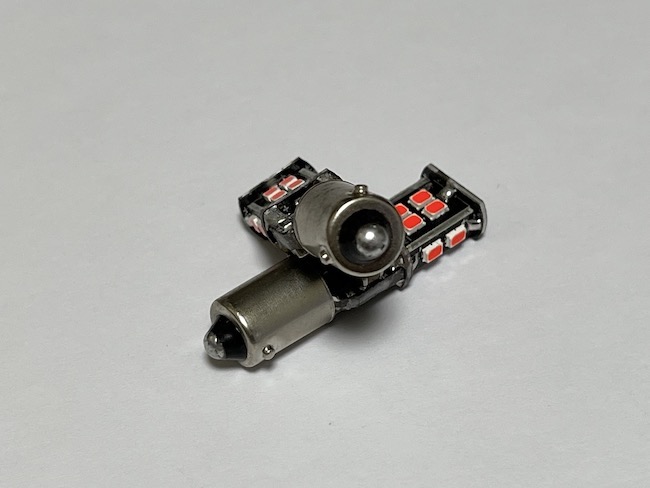 BAY9S(H21W) 120°ピン角違い／Power 3020LED(14pcs) 400LM／CANBUS キャンセラー内蔵／2個セット ...